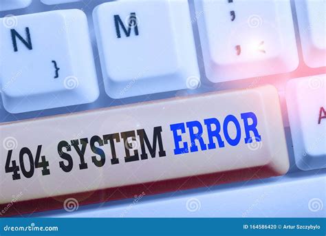 text sign showing 404 system error conceptual photo message appears