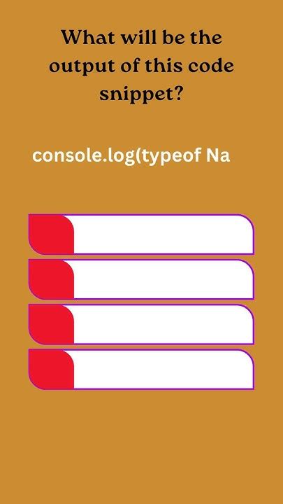 Javascript Nan Guess What Type It Is 🤯 Fun Js Quiz Shorts Youtube