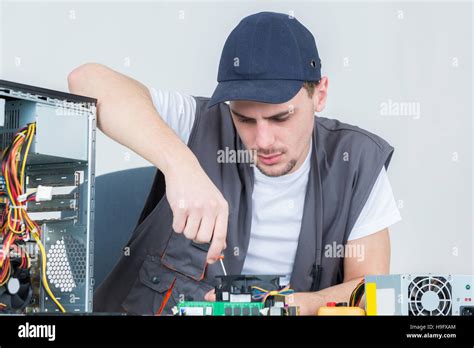 Disassembling The CPU Stock Photo Alamy