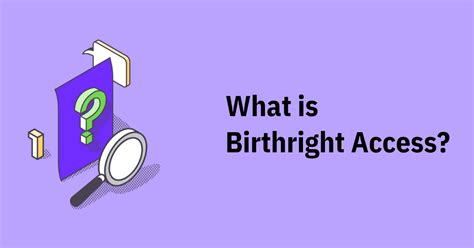 What Is Birthright Access
