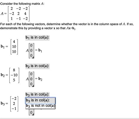 Consider The Following Matrix A Chegg