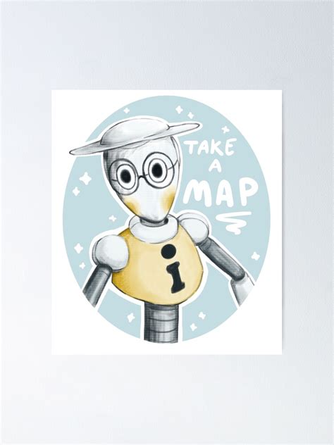 Fnaf Map Bot Poster For Sale By Lunalier Redbubble