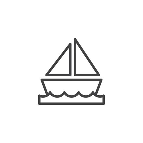 Beware Sharks Line Icon Linear Style Sign Mobile Concept Web Stock Vector By ©avicons 351255310