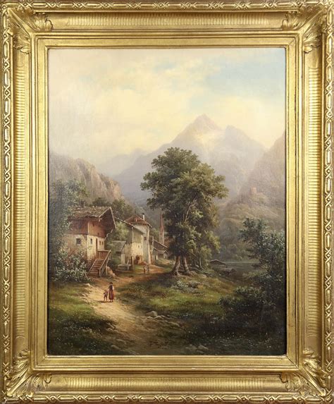 Купить Альпийская деревня Август Ф в Artglobe