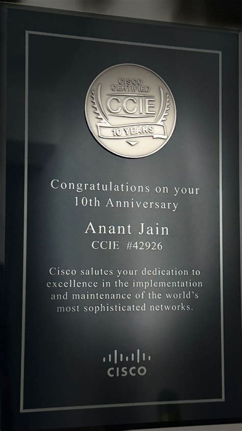 Cisco Ccieplaque Networkingexpert Ciscocertification