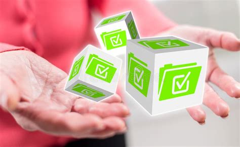 Document Validation Process Concept On A Tablet Stock Image Image Of Check Positive