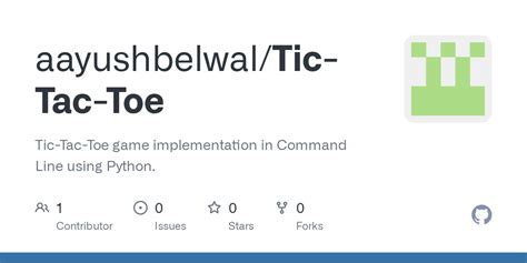 github aayushbelwal tic tac toe tic tac toe game implementation in