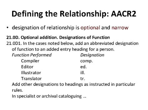Demystifying Rda Similarities And Differences Between Aacr And