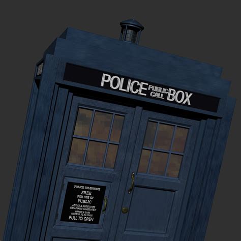 Stl File Tardis Time Machine Blue Box 📦 ・3d Printing Model To