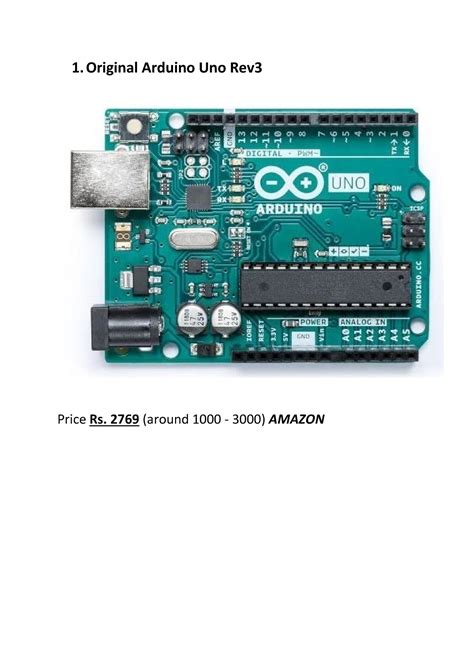 IOT LAB EXCS Hardware Components Original Arduino Uno Rev Price Rs Around