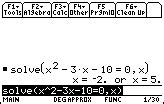 Solution 11789 Solving Quadratic Equations Using The TI 89 Family TI 92 Family And Voyage