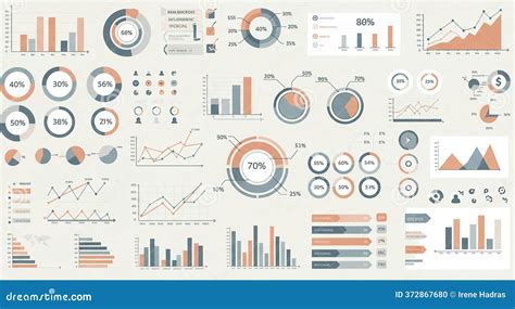 infographic featuring a variety of data visualizations including bar