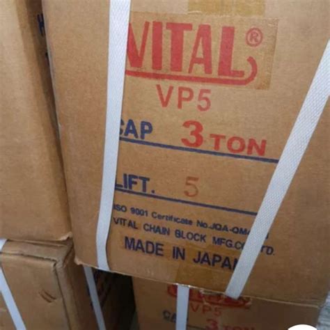 Promo Chain Block VITAL 3 Ton X 5 Meter Takel Hand Manual Chain Block VP5 Diskon 23 Di Seller