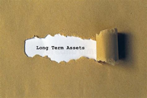 Long Term Assets On White Paper Stock Image Image Of Expenditure