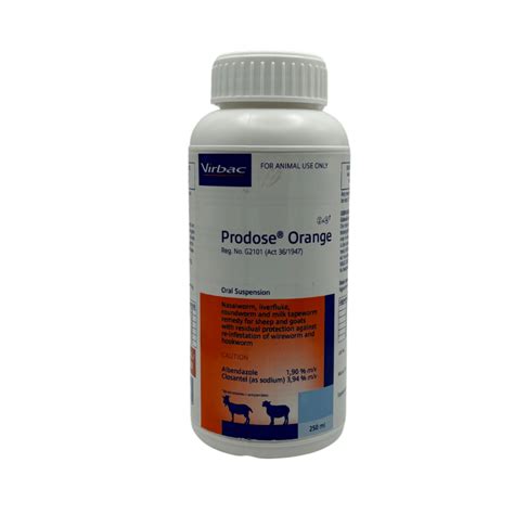 Prodose Orange Dewormer For Goats And Sheep 1 Litre Vet Products Online