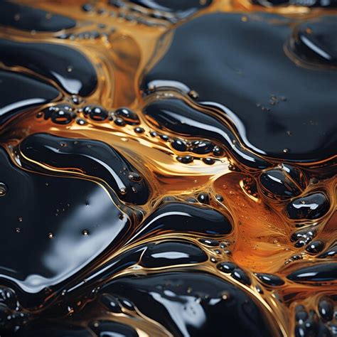 Premium Ai Image Mass Of Fluid Melting Metal
