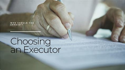 Who Should You Appoint As Your Executor