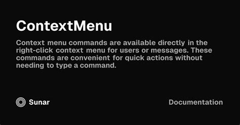 Contextmenu Sunar