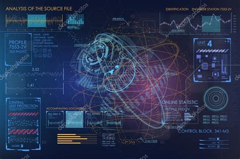 hud ui for business app — stock vector © 102911566