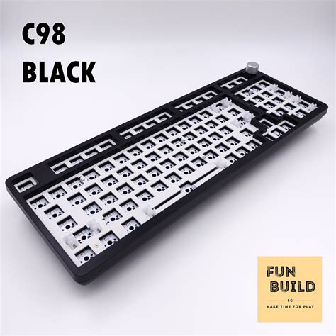Cxtech C98pro Barebones Keyboard Kit 98 Layout Programmable Lcd Screen Rotary Knob