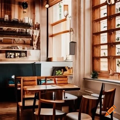 Warm And Cozy Coffee Shop With Northern European Interior Design Style