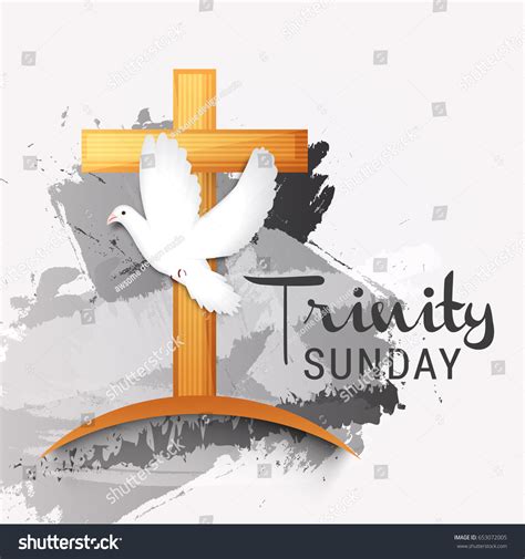 Illustration Trinity Sunday Background Stock Vector Royalty Free