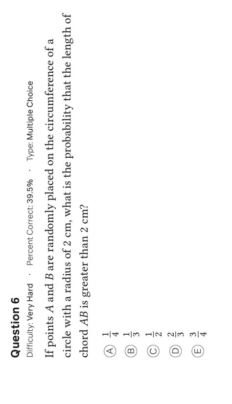 Interestingdifficult Probability Question Rgre
