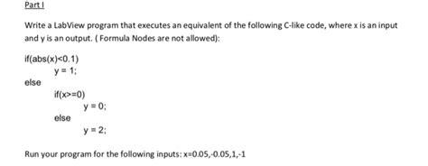 Solved Part Write A LabView Program That Executes An Chegg