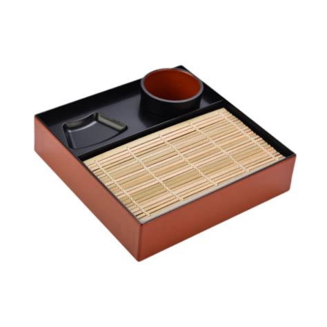 Modern Japanese Rectangular Noodles Plate With Raised Edges