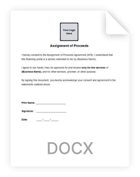 Assignment Of Proceeds Contract Hellorates