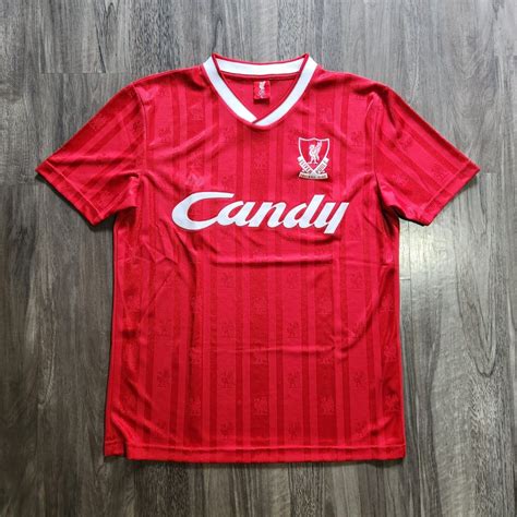 Liverpool Fc 1989 Retro Home Kitjersey Mens Fashion Activewear On