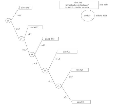 2 the decision tree obtained from the c5 0 algorithm for the iris