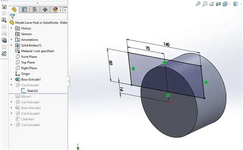 Model Lever Hub In Solidworks Mechnexus