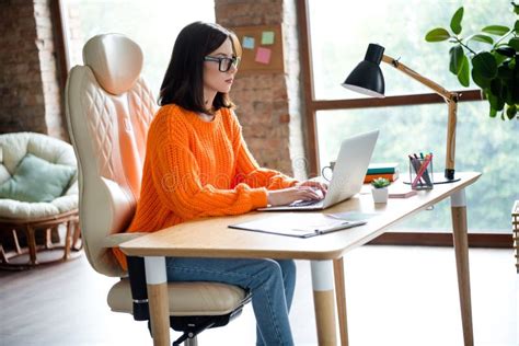 Photo Of Smart Concentrated Focused Serious Lady Chief Programmer System Administrator Hardware