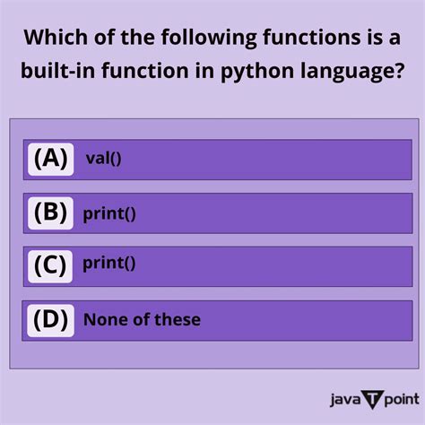 What Is A Built In Function In Python Language Tpoint Tech Posted On