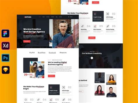 ui ux designer website design and ui ux landing page in psd xd figma