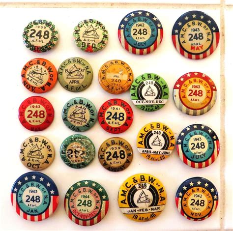 S Union Pinback Buttons Fast Safe Shipping Etsy