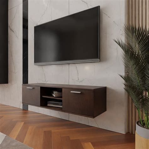 ᐉ Тумба під телевізор з полицею Порту 1400х360х400 мм Венге • Краща ціна в Києві Україні