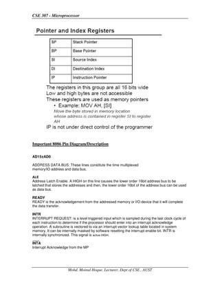 8086 Microprocessor PDF Data Storage And Warehousing Computing