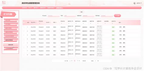 计算机毕设springboot高校学生请假管理系统 基于springboot框架的高校学生请假流程优化系统设计与实现 高校学生请假管理系统