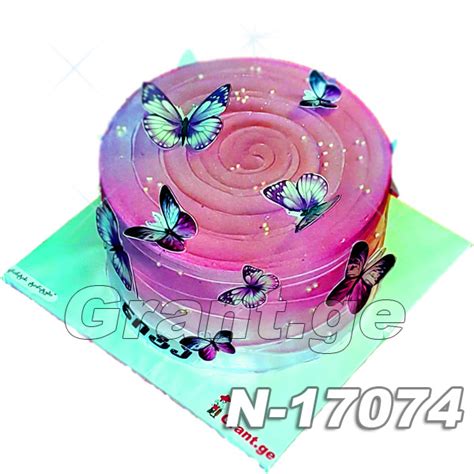 საბავშვო ტორტი პეპლები შეკვეთით საკონდიტრო „grant Bakery“ ში ადგილზე მიტანით