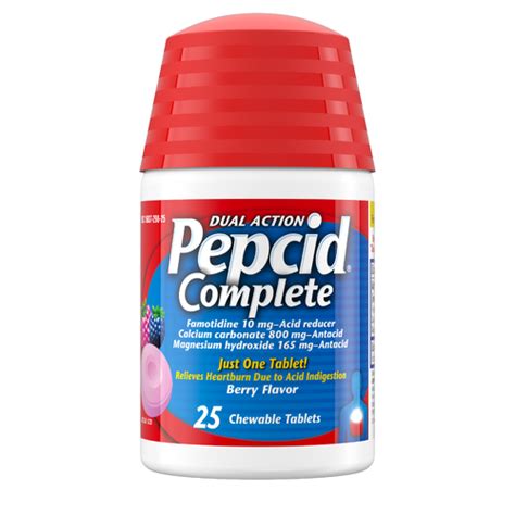 Pepcid Complete Berry Dual Action 25 Count Brookshires
