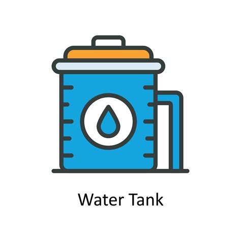 Water Tank Vector Fill Outline Icons Simple Stock Illustration Stock 22675135 Vector Art At