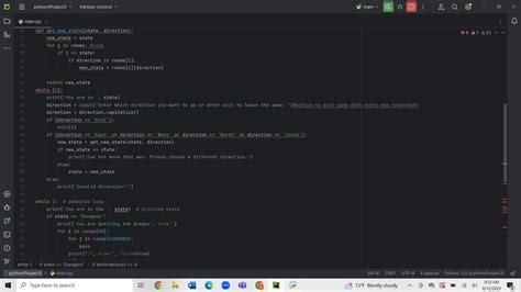 CODE For My Game Doesn T Let Me Change Rooms The Chegg Com