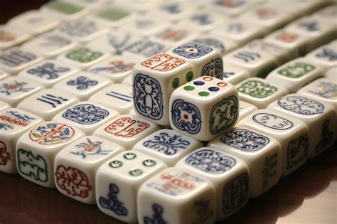 Premium AI Image Traditional Chinese Mahjong Tiles In Artful Unity