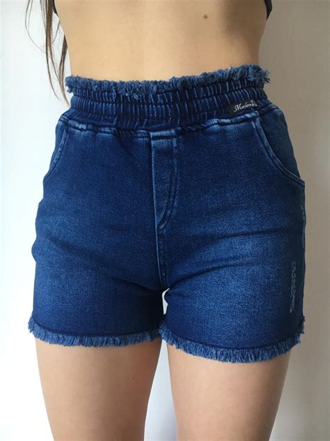 Shorts Meia Coxa Jeans Estilos Fit