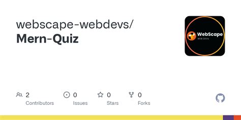 Github Webscape Webdevsmern Quiz