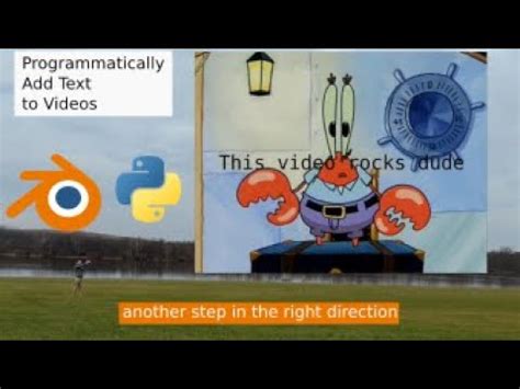 Overlay Text On Video With Python And Blender YouTube