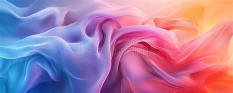 Vibrant Abstract Illustration With Flowing Colors Blending In A