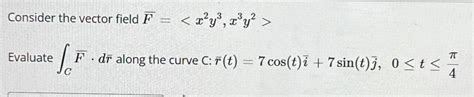 solved consider the vector field